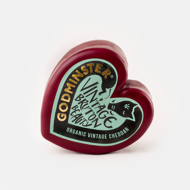 Godminster Organic Vintage Cheddar Heart | Great British Trading Limited